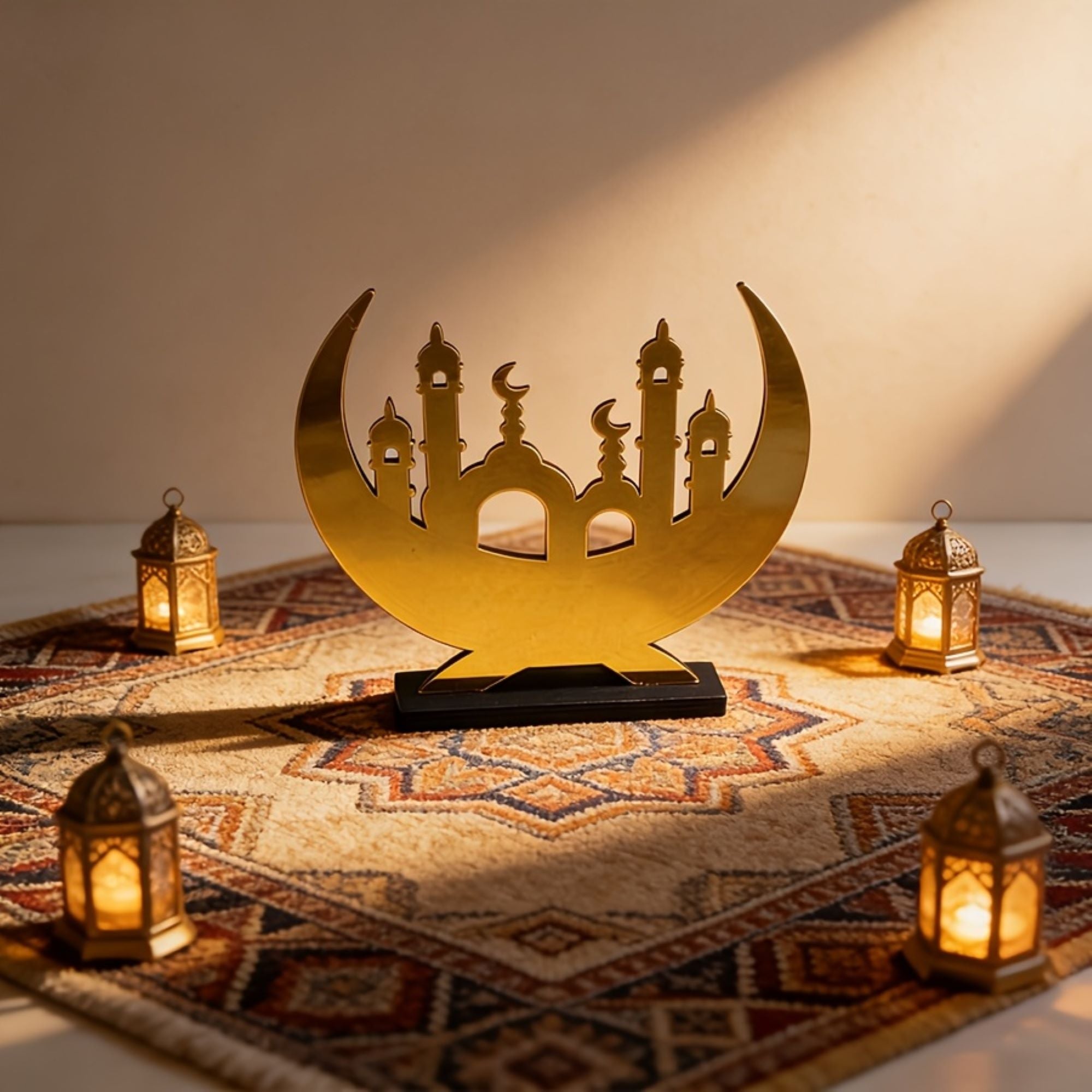 Buy Ramadan & Eid Table Decor Islamic Moon Art Acrylic Home On Cliths