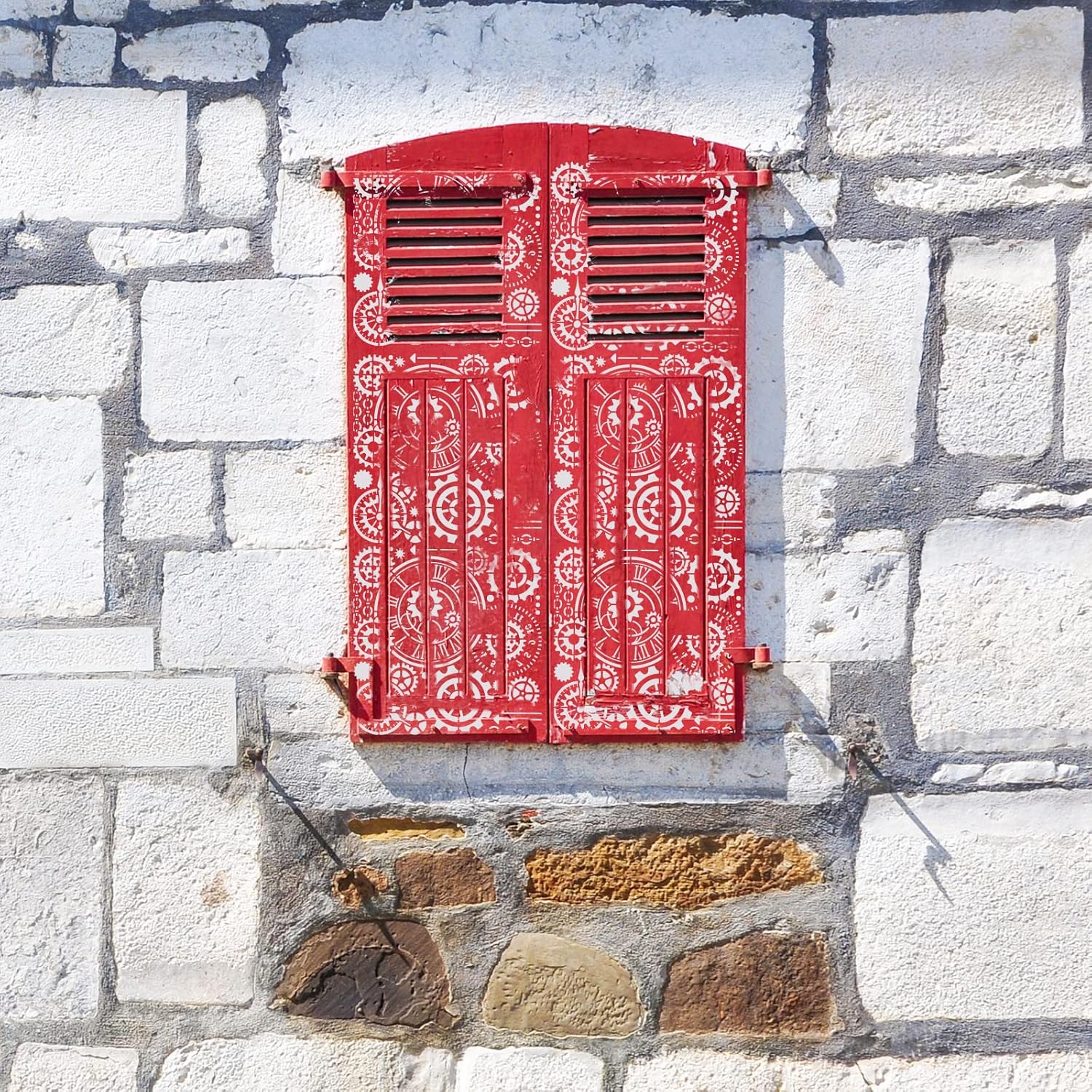 Buy 1Pcs Steampunk Gears Stencil Clock Gear Painting Cliths