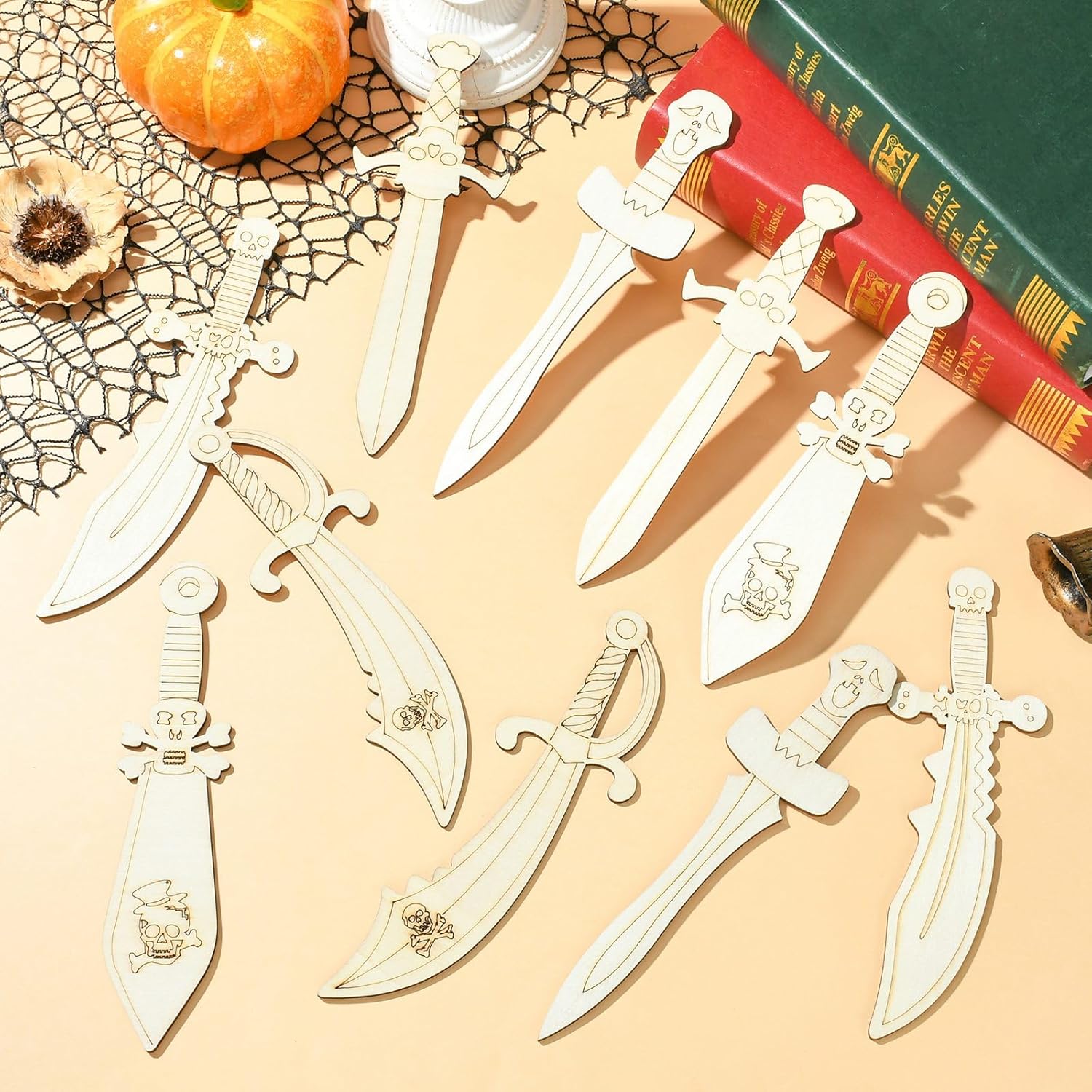 Buy Sword Shape Wood DIY Art & Craft Base Pack of 15 Pyrography Cliths