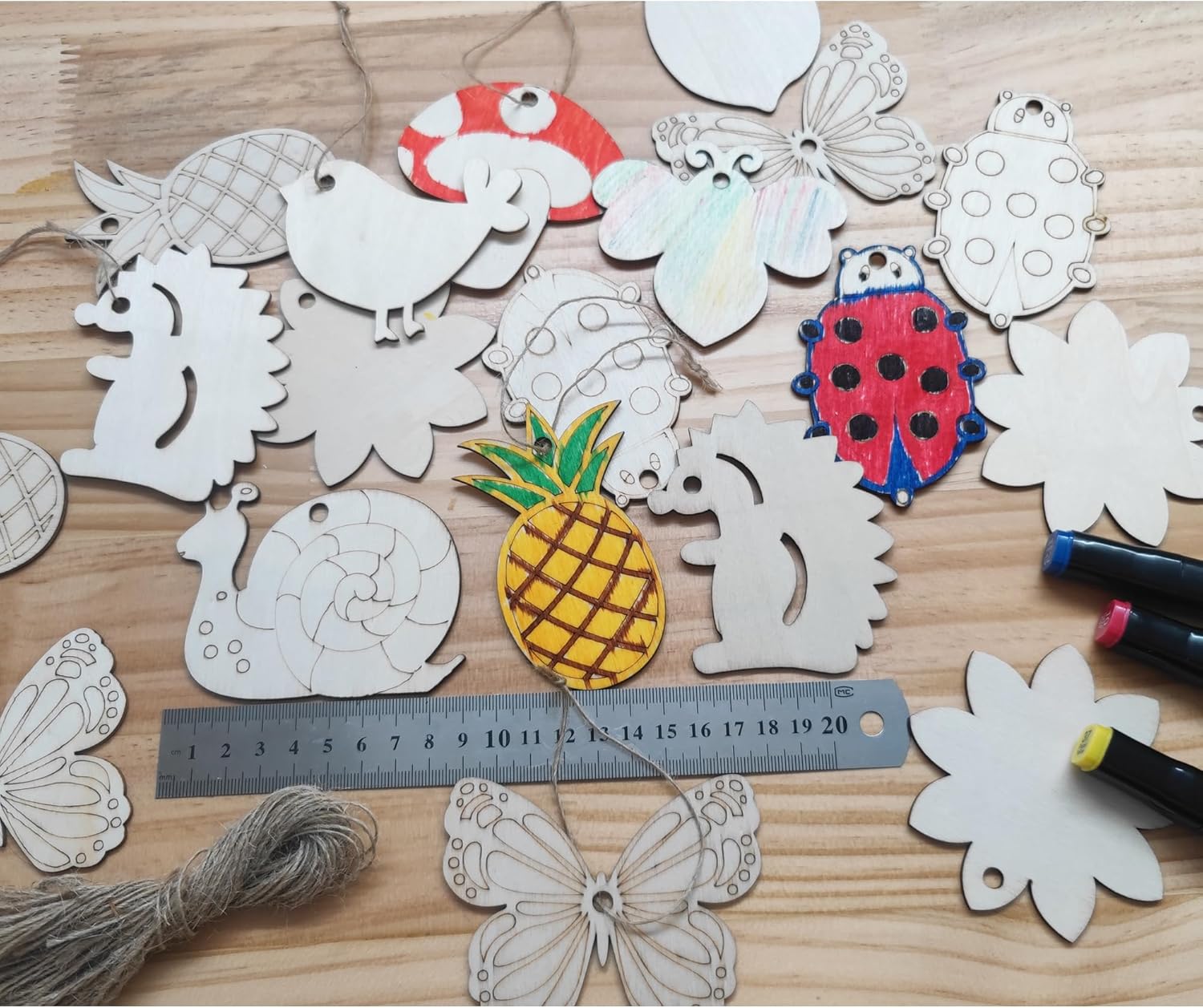 Buy Pastoral Shape Wooden Cutouts for DIY Art & Craft, On Cliths
