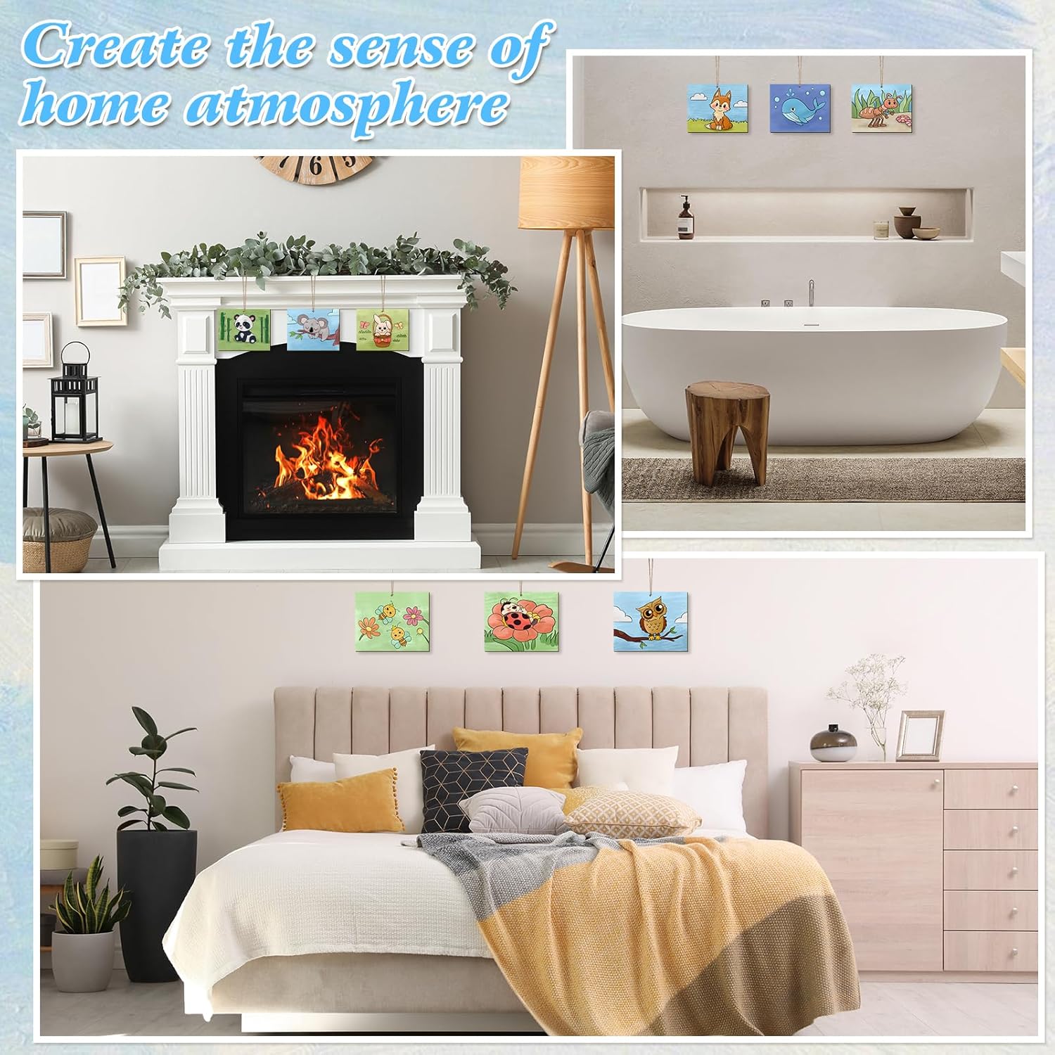 Buy Animal Shape Wood DIY Art & Craft Base Pack of 9 Unfinished Cliths