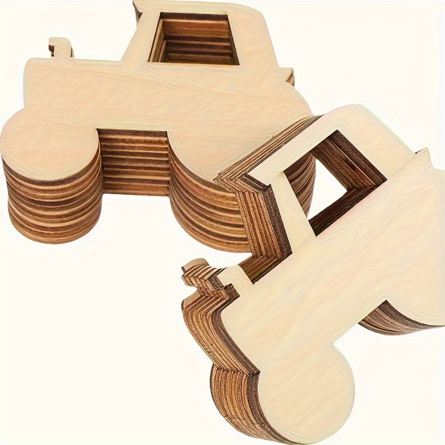 Buy Set of 10 Wooden Tractor DIY Painting Craft Shapes on Cliths.com