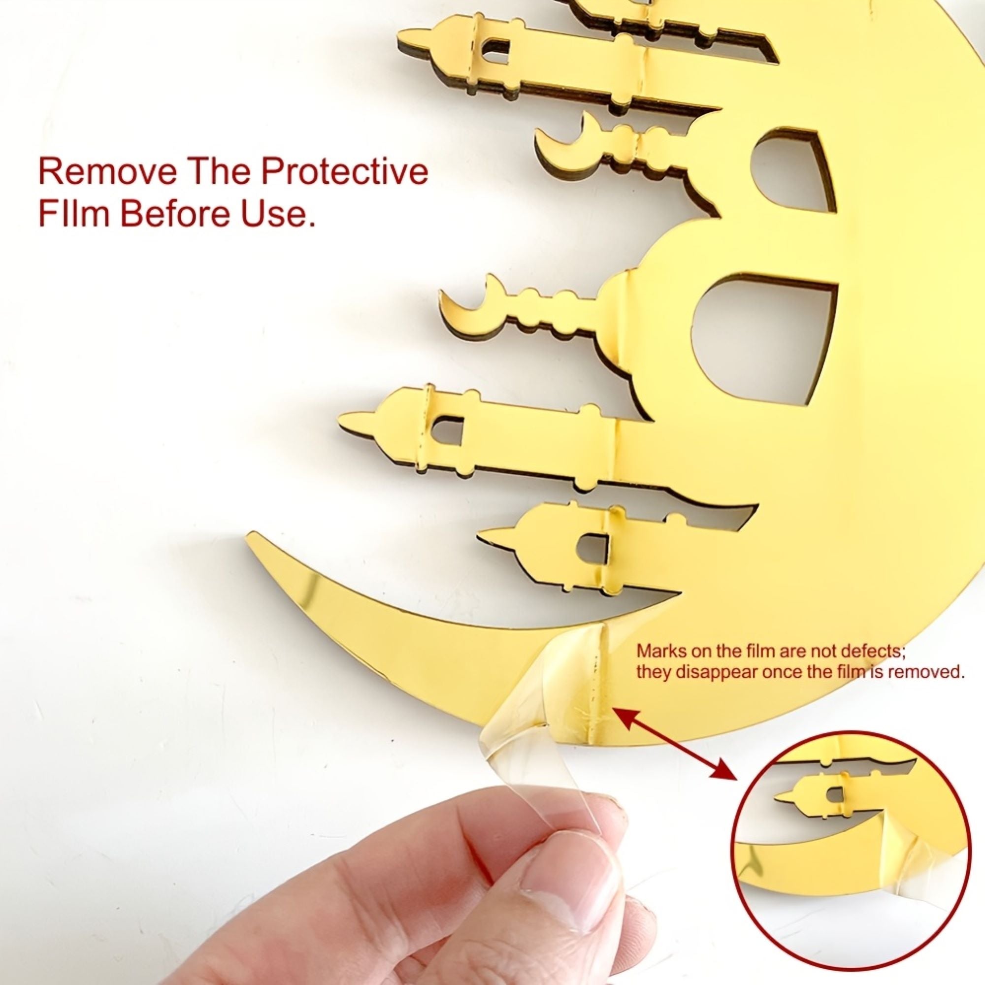 Buy Ramadan & Eid Table Decor Islamic Moon Art Acrylic Home On Cliths