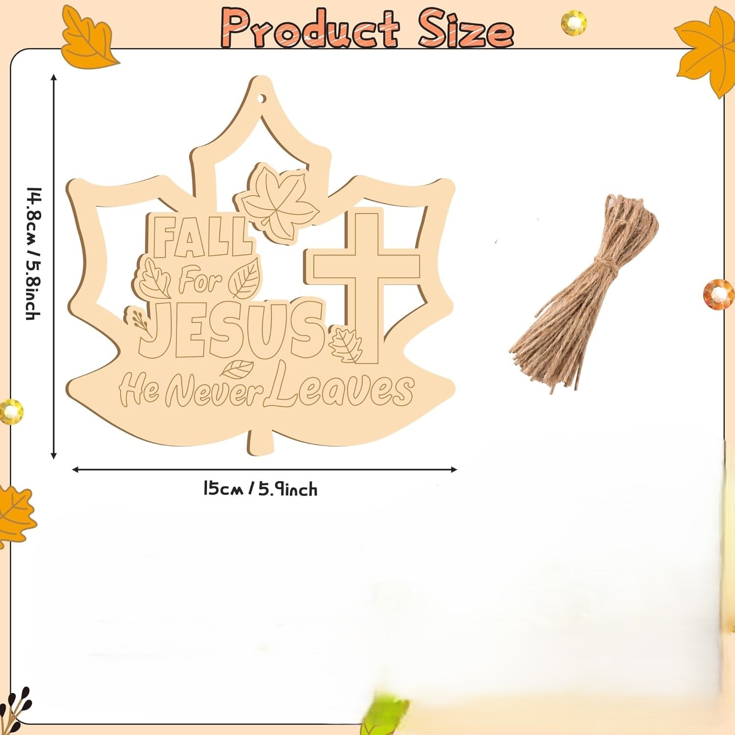 Buy Maple Leaf Shape Wood Cutouts for DIY Art Craft Pack of 20 Cliths