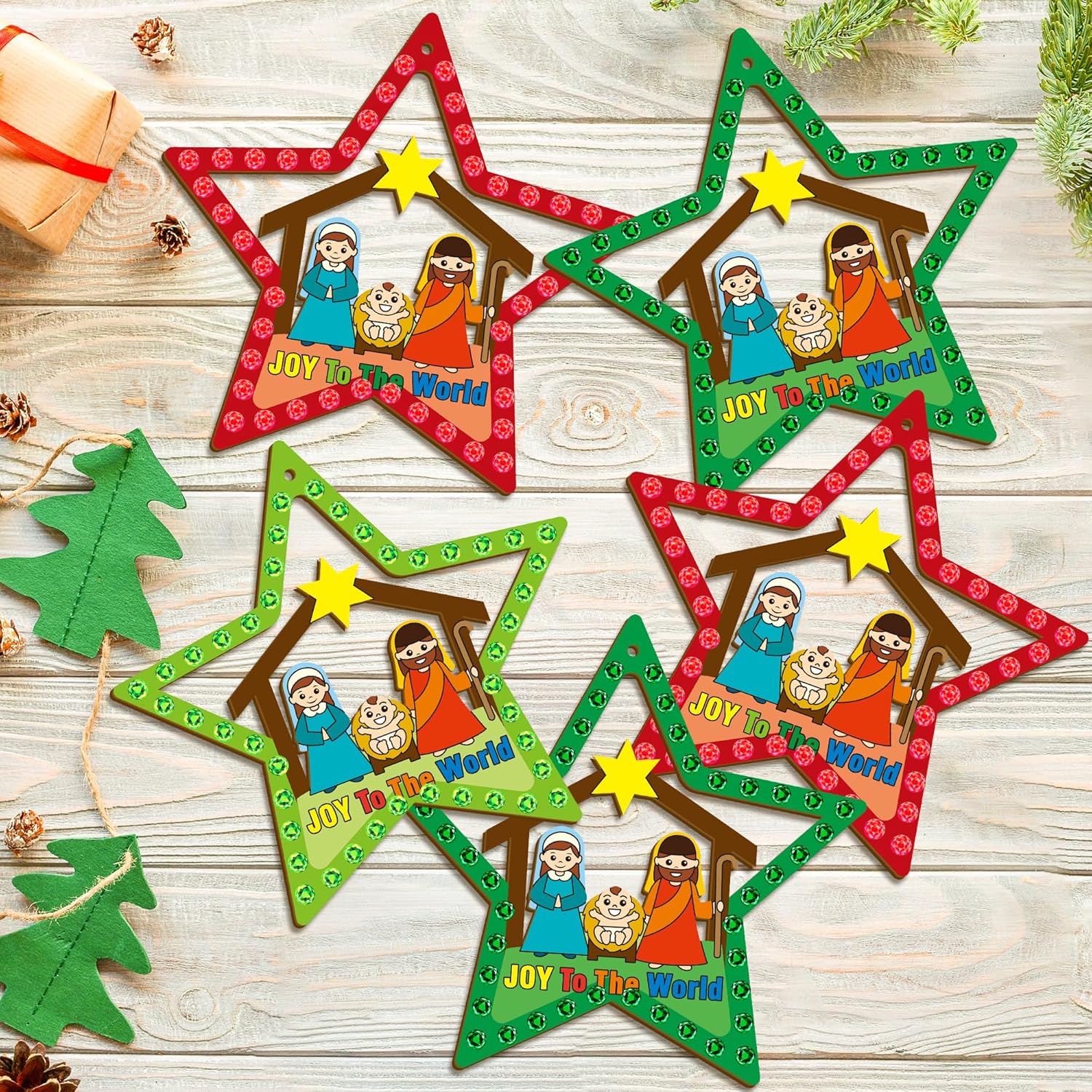 Buy Star Shape Wood Cutouts for DIY Art & Craft Pack of 20 Cliths