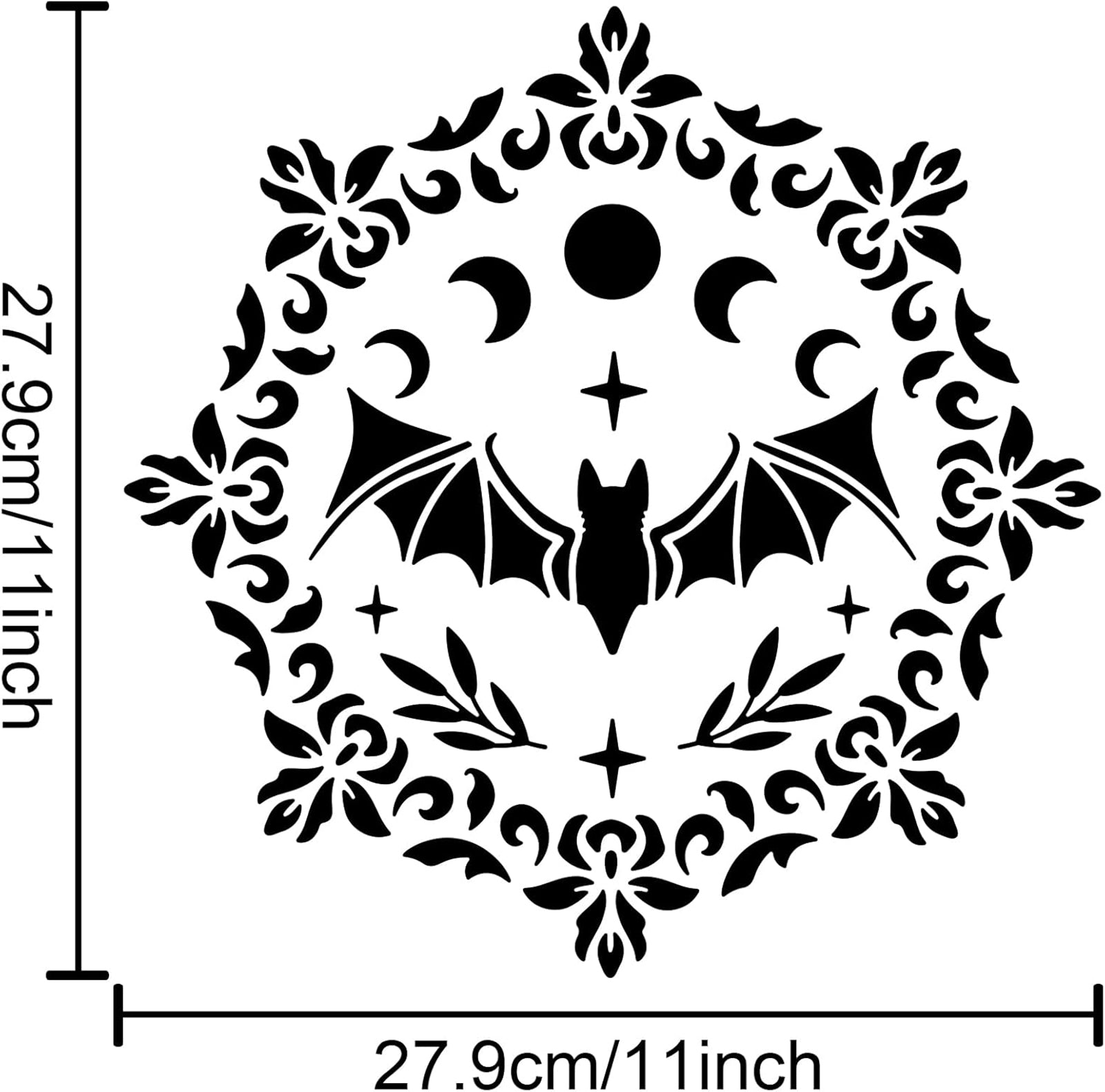 Buy Rectangle PET Plastic Painting Stencil for DIY Art & Craft ...