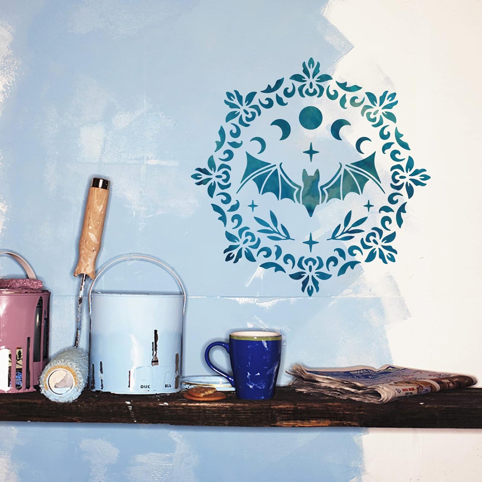 Buy Rectangle PET Plastic Painting Stencil for DIY Art & Craft ...