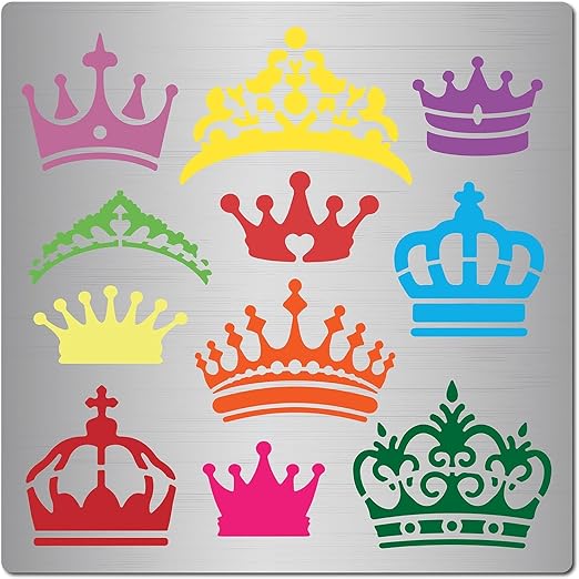 Buy Crown Shape Stainless Steel Metal Stencil for DIY Art & Craft ...