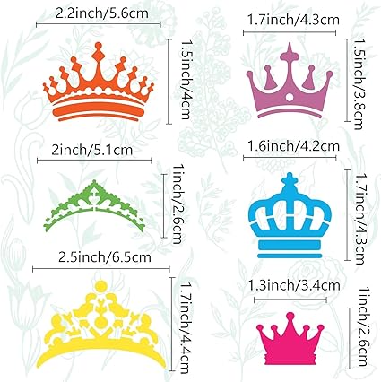Buy Crown Shape Stainless Steel Metal Stencil for DIY Art & Craft ...