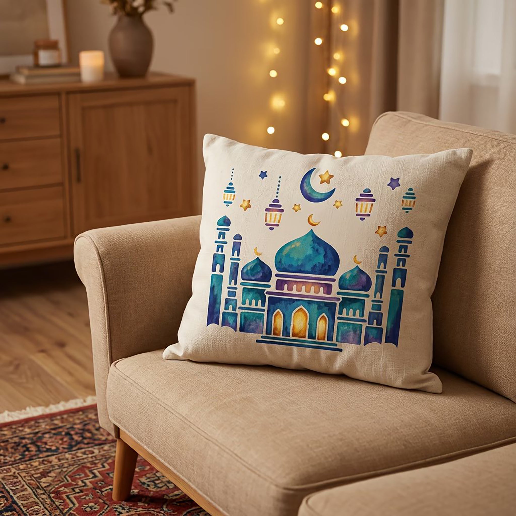 Buy Square Plastic DIY Painting Stencils for Ramadan & Eid Art & Craft ...