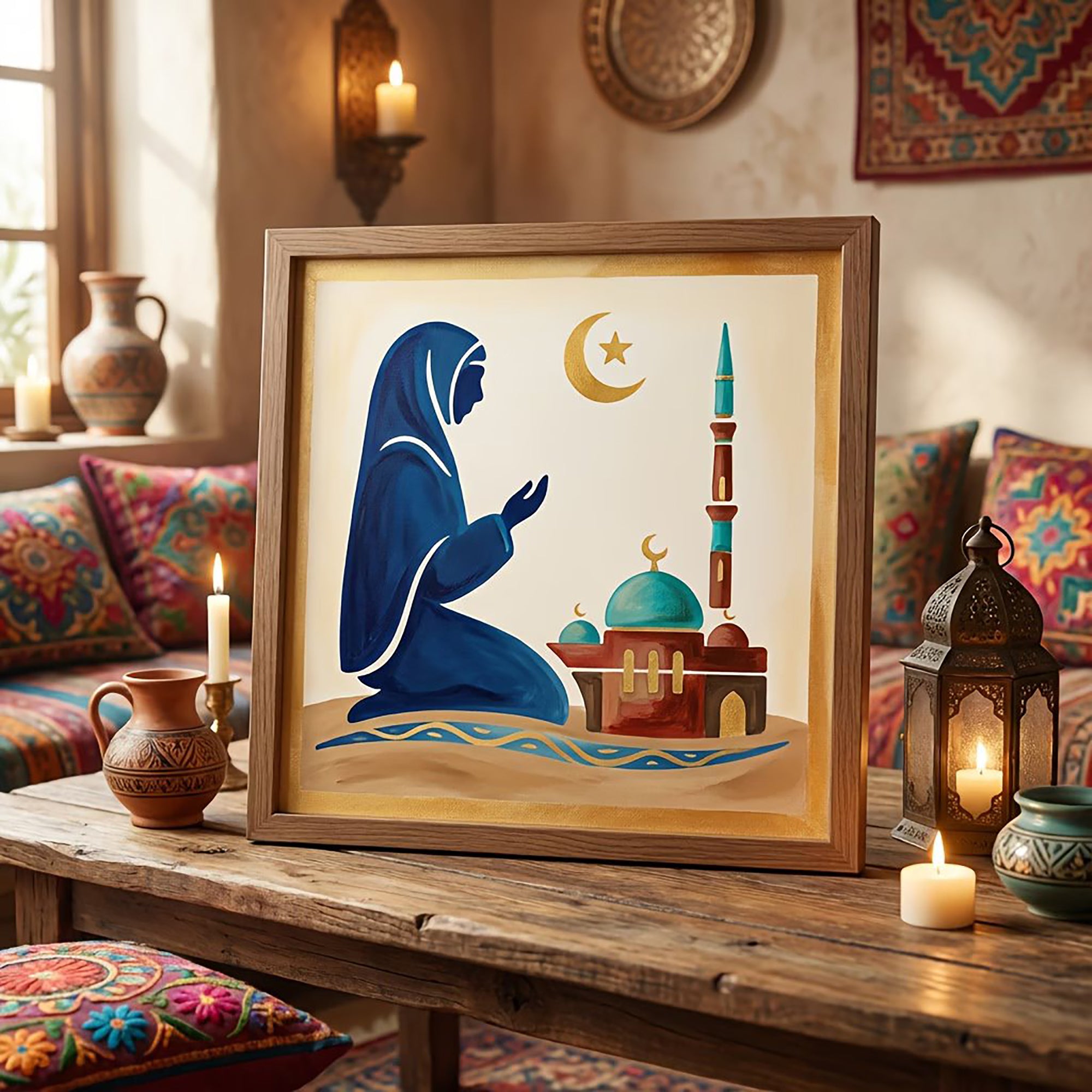 Buy Square Plastic DIY Painting Stencils for Ramadan & Eid Art & Craft ...