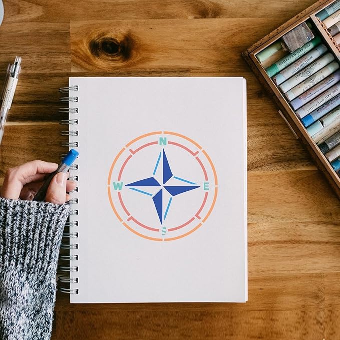 Buy Square PET Nautical Stencils DIY Art & Craft Pack of 9 – On Cliths