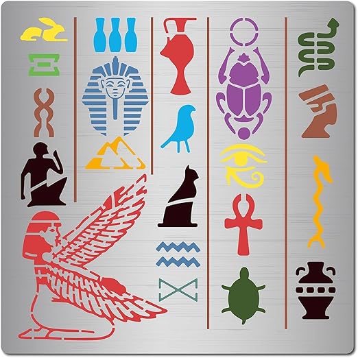 Buy Stainless Steel Pyramid Metal Stencil for DIY Art & Craft ...