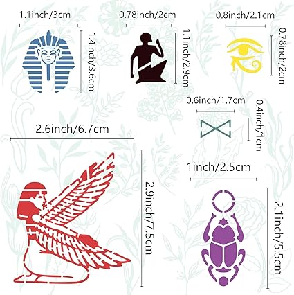 Buy Stainless Steel Pyramid Metal Stencil for DIY Art & Craft ...