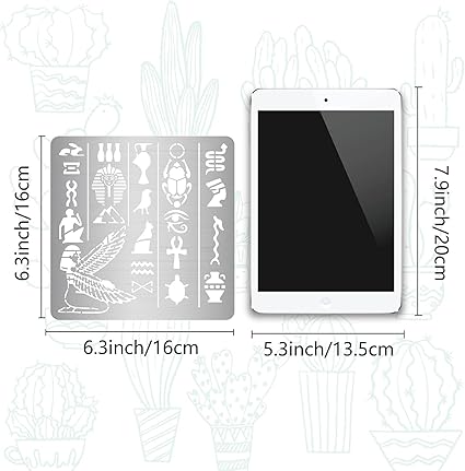 Buy Stainless Steel Pyramid Metal Stencil for DIY Art & Craft ...