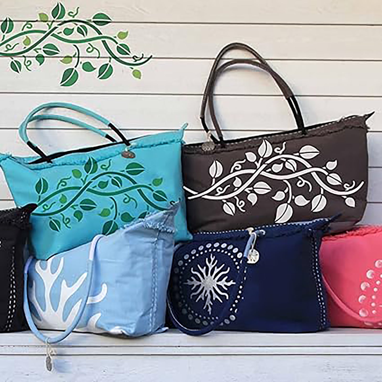 Buy Vine Leaves Stencil Plastic Vine Painting Template for Walls, On Cliths