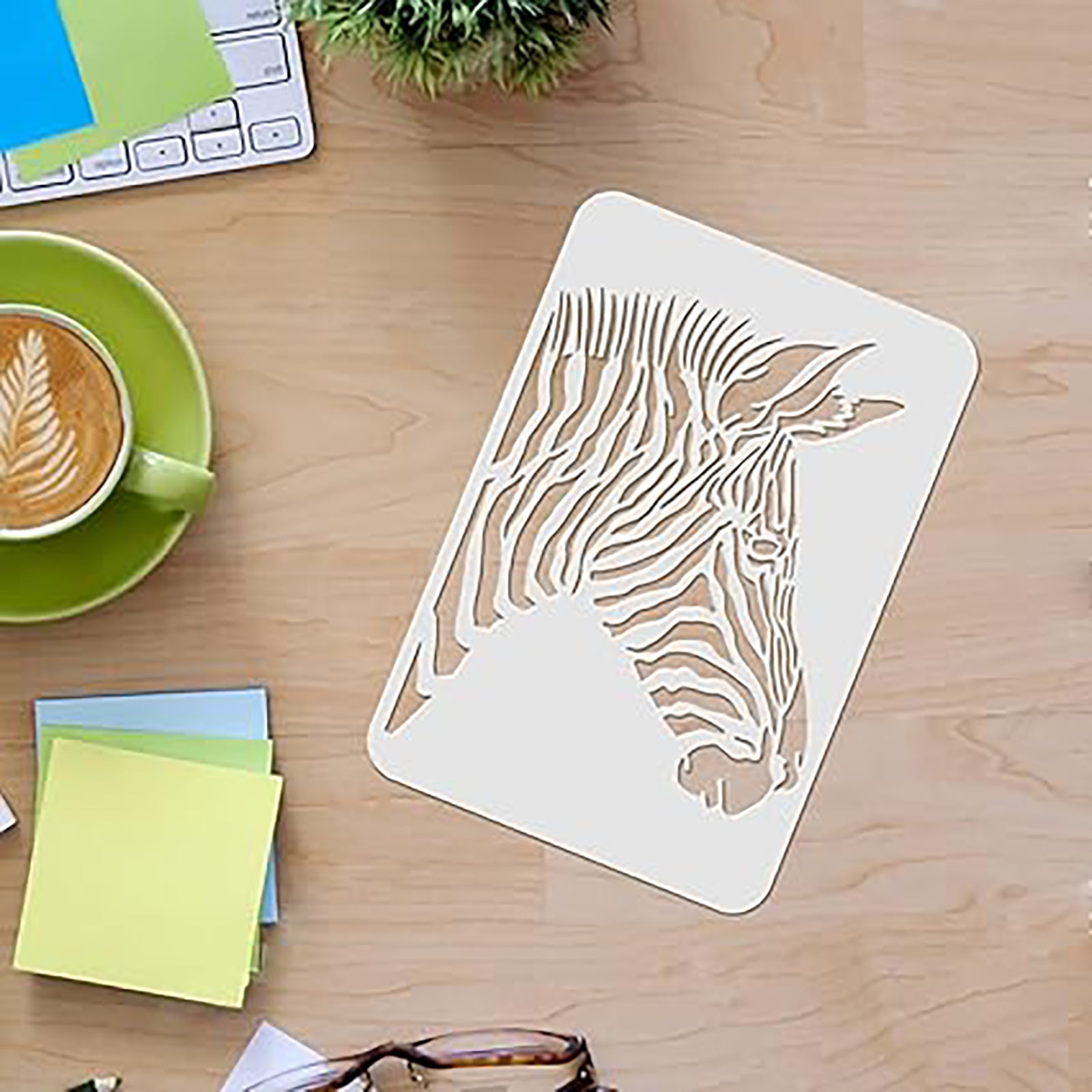 Buy Zebra Stencil Plastic Animal Painting Template for Walls, Wood, On ...