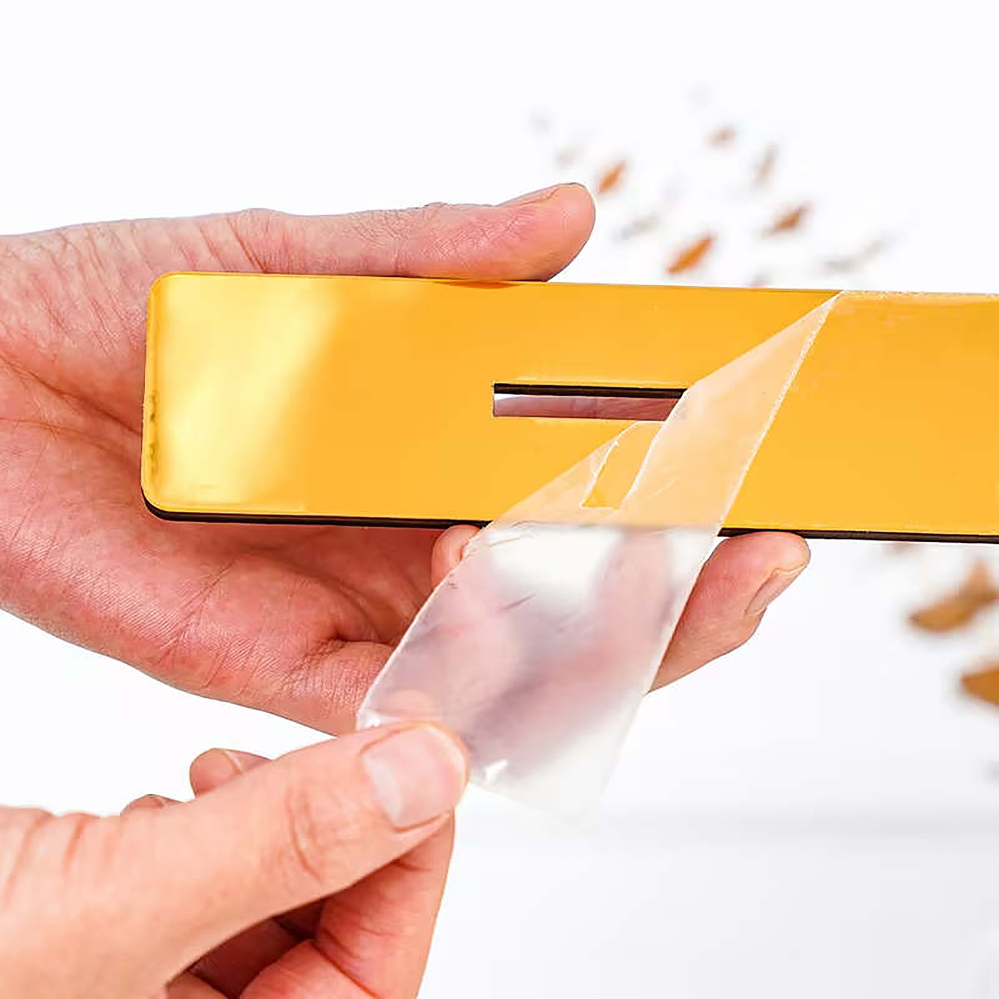 Buy Moon Shape Pine Wood DIY Letter Craft Base for Art & Festival ...