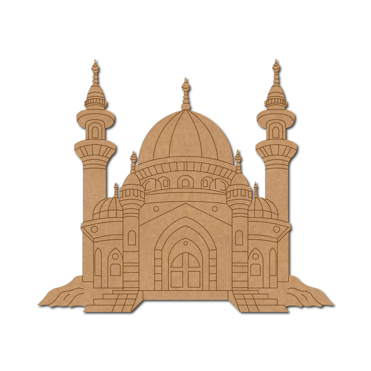 Buy Masjid MDF Board for DIY Art & Craft, Islamic Mosque for Painting ...