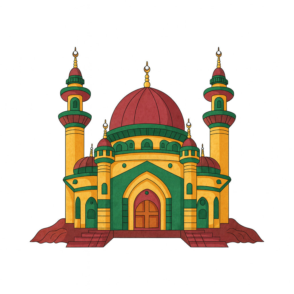 Buy Masjid MDF Board for DIY Art & Craft, Islamic Mosque for Painting ...