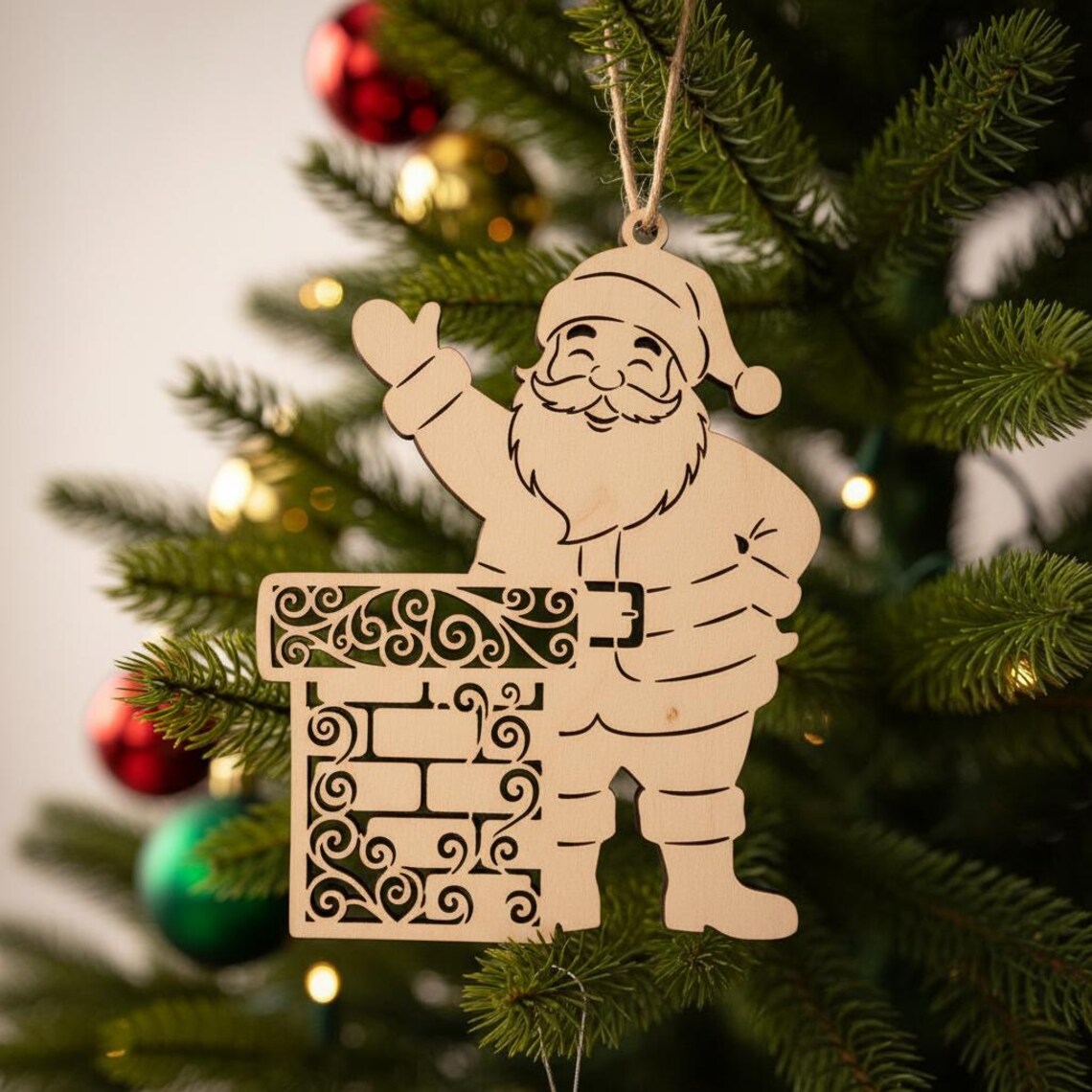 Buy Christmas Shape Wooden DIY Craft Hanging Bases for On Cliths