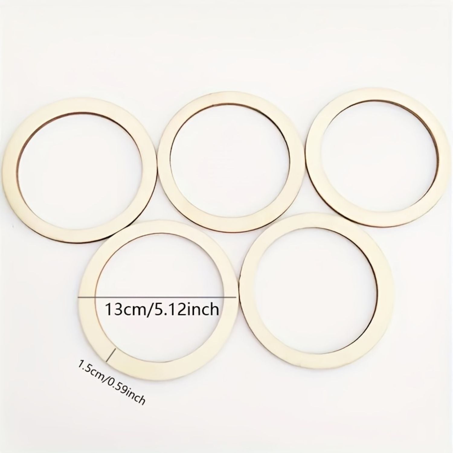 Buy 10 Pcs Round Wooden Rings for Crafts DIY Wooden Pieces on Cliths
